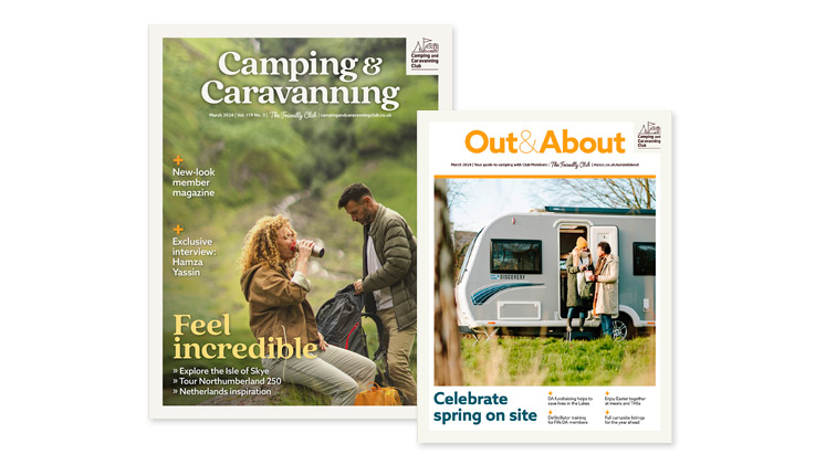 Your March issue is here - The Camping and Caravanning Club