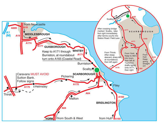 Coastline Map Of Scarborough